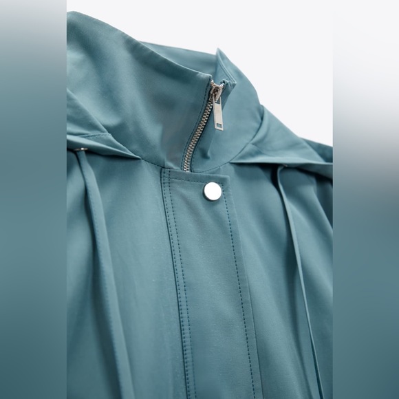 Zara | Jackets & Coats | Zara Technical Jacket With Hood | Poshmark